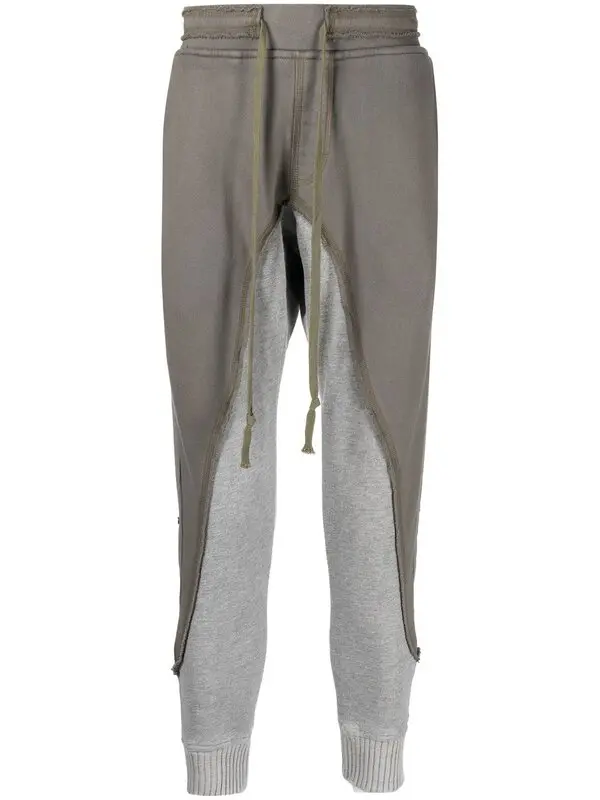 GREG LAUREN Patchwork Drawstring Trousers