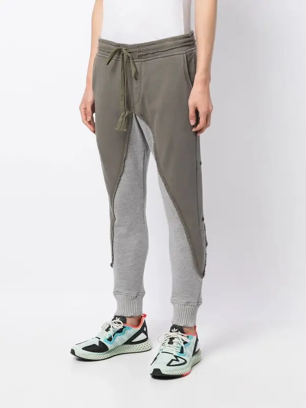 GREG LAUREN Patchwork Drawstring Trousers