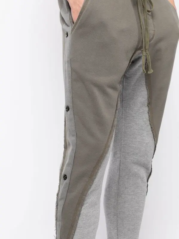 GREG LAUREN Patchwork Drawstring Trousers