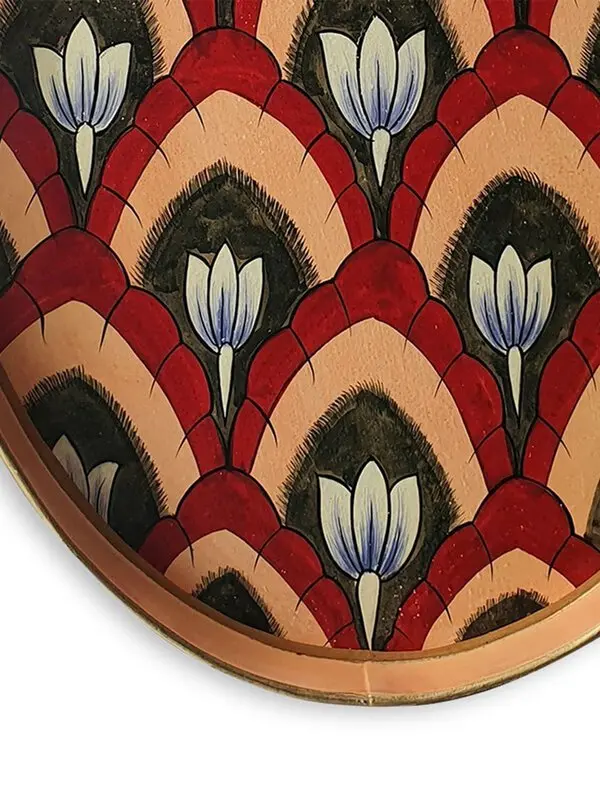 LES-OTTOMANS Hand-painted Iron Tray