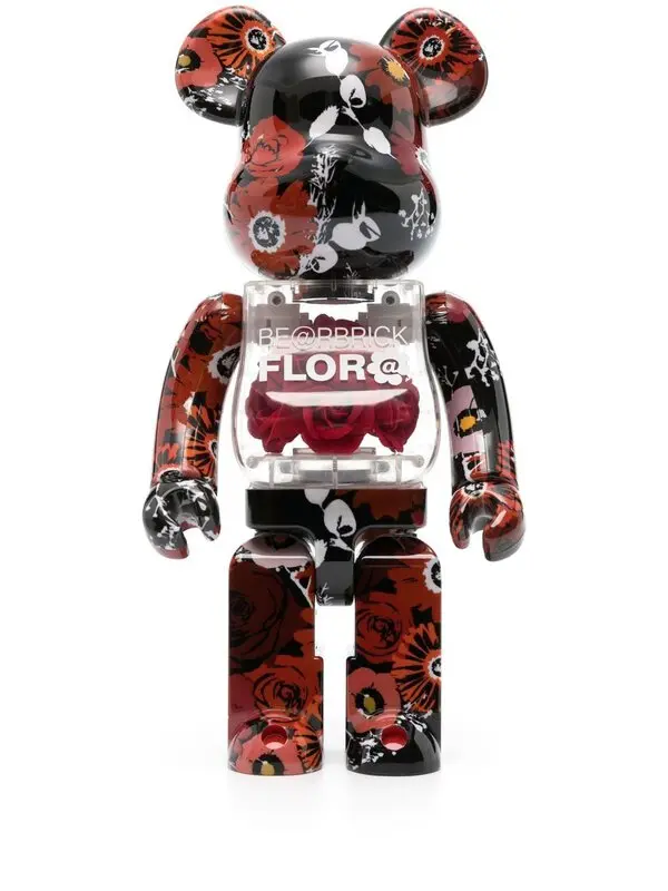 MEDICOM TOY Flor@ Be@rbrick 400% Figure - Black