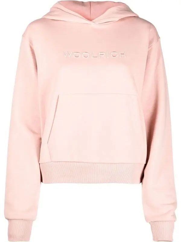 Woolrich Logo-embroidered Cotton Hoodie
