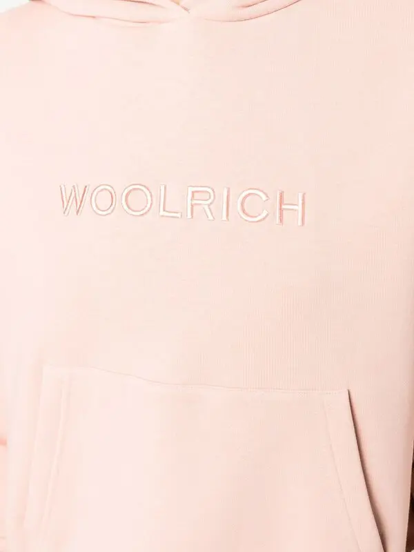 Woolrich Logo-embroidered Cotton Hoodie