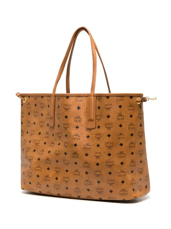Mcm Large Liz Reversible Tote - Brown | Editorialist
