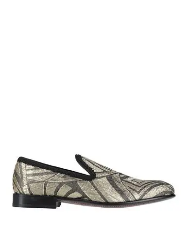 Dolce & Gabbana Metallic Patterned Loafers - Gold
