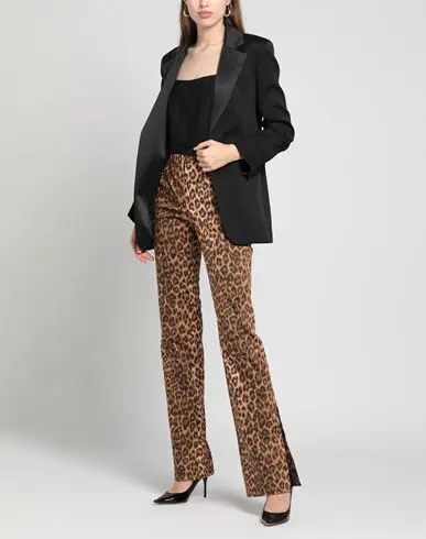 Blumarine Flared Leopard Print Pants