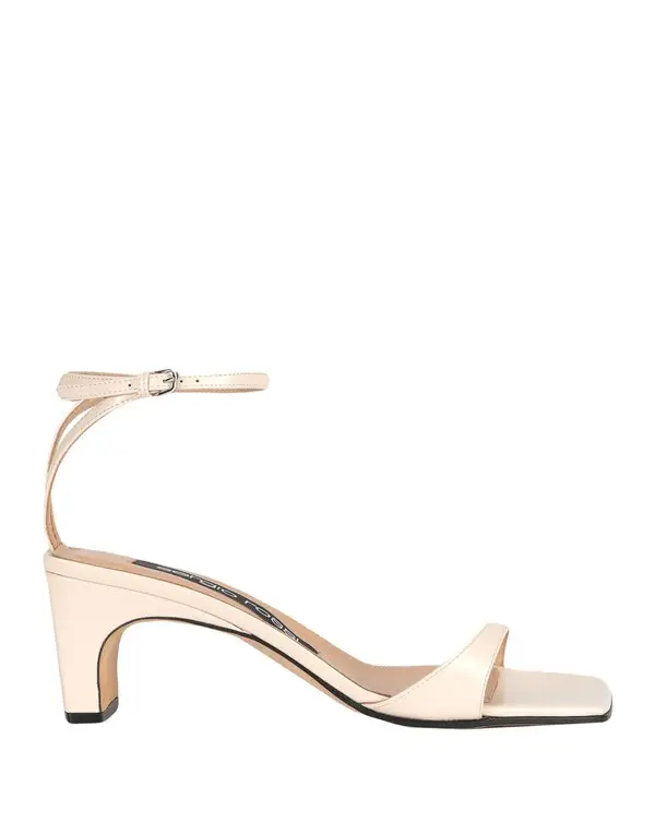 SERGIO ROSSI Leather Sandals - White