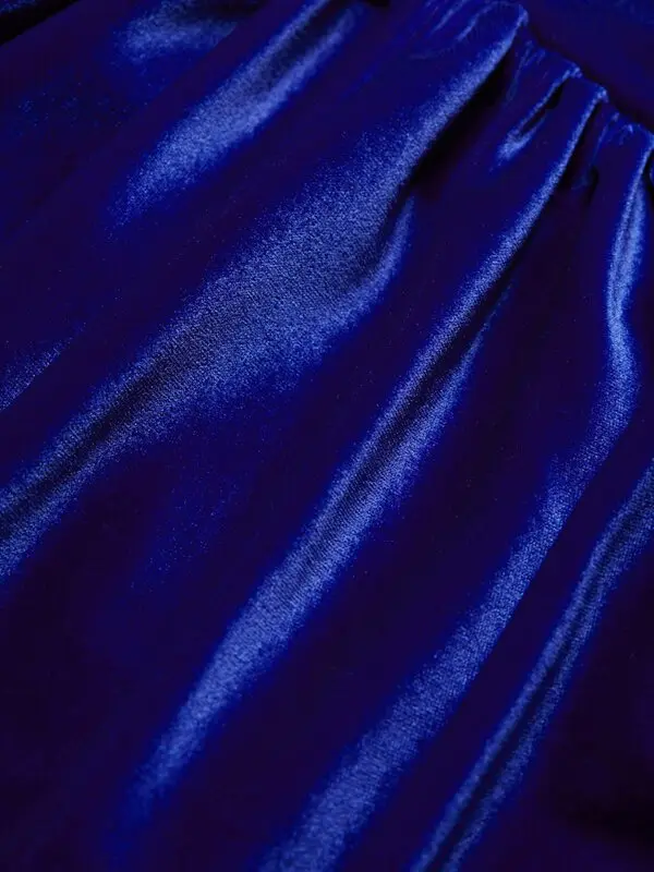 ALBERTO AUDENINO Fance Velvet Ruched Minidress
