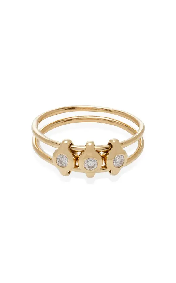 YI COLLECTION Orbit 18k Yellow Gold Diamond Ring