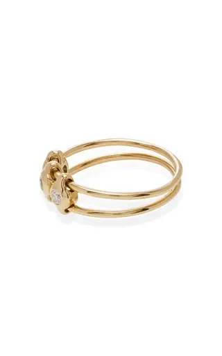 YI COLLECTION Orbit 18k Yellow Gold Diamond Ring