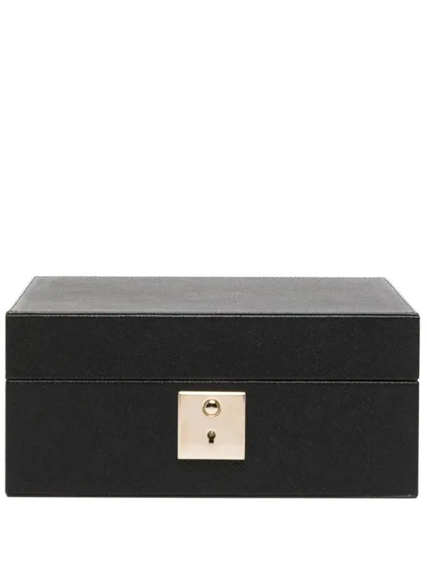 Smythson Lockable Watch Box - Black