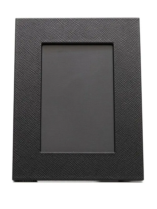 Smythson Leather Photo Frame - Black