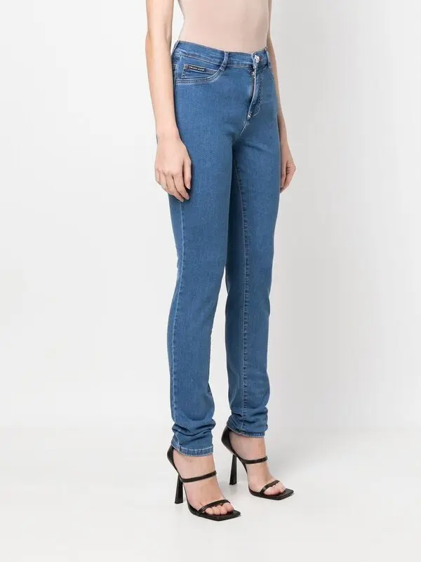 Philipp Plein High-waisted Skinny Jeans - Blue