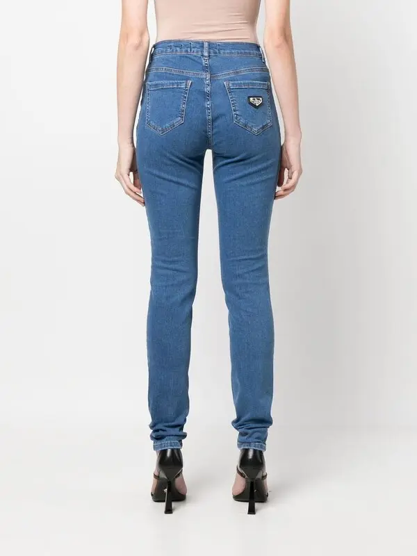 Philipp Plein High-waisted Skinny Jeans - Blue