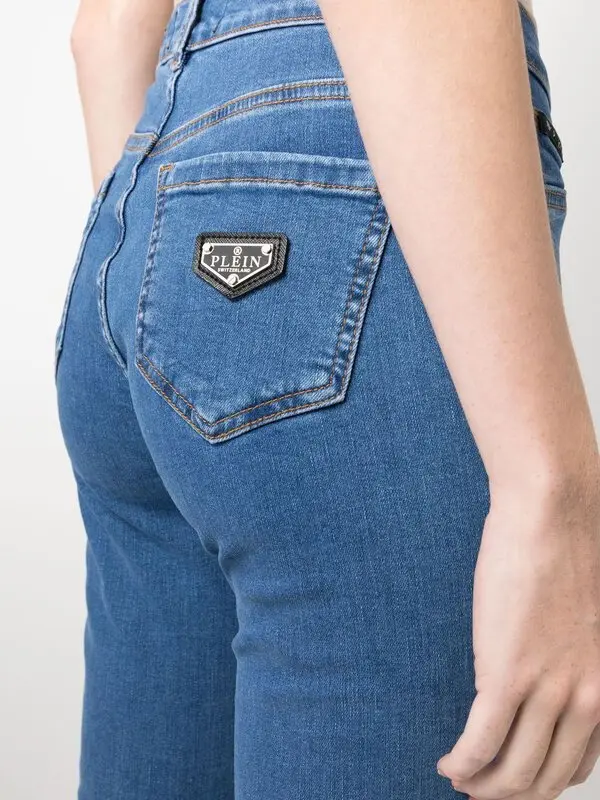 Philipp Plein High-waisted Skinny Jeans - Blue