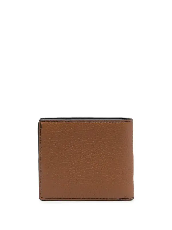 Michael Kors Grained-leather Bi-fold Wallet - Brown