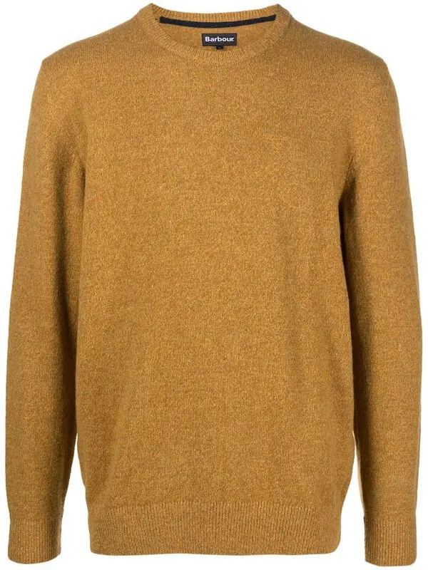 Barbour Fine-knit Ribbed-trim Jumper - Yellow