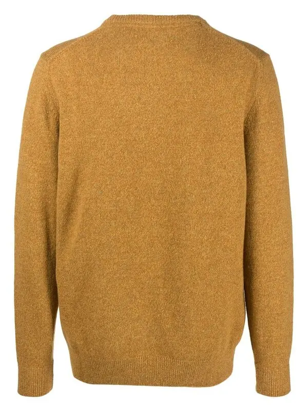 Barbour Fine-knit Ribbed-trim Jumper - Yellow