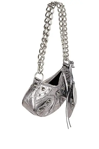 Balenciaga Xs Le Cagole Hobo Bag In Metallic