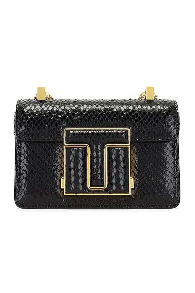 TOM FORD Maxi 001 Printed Python Small Chain Shoulder Bag