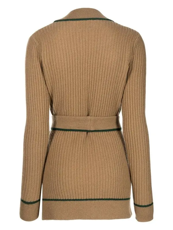 MADELEINE THOMPSON Clover Ribbed-knit Cardigan