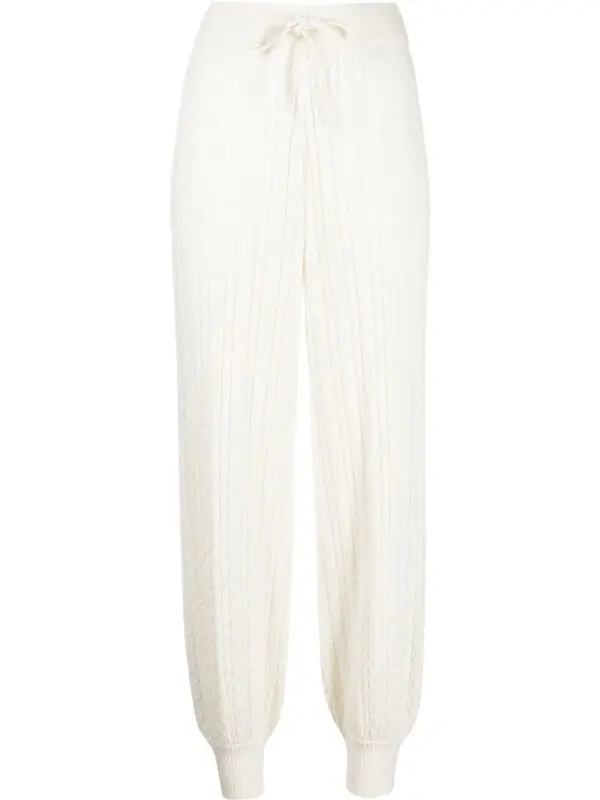 MADELEINE THOMPSON Lily Cable-knit Trousers