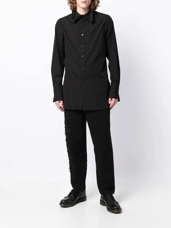 Yohji Yamamoto Bowtie-collar Oversized Shirt
