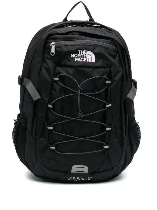 The North Face Logo Zipped Backpack - Black