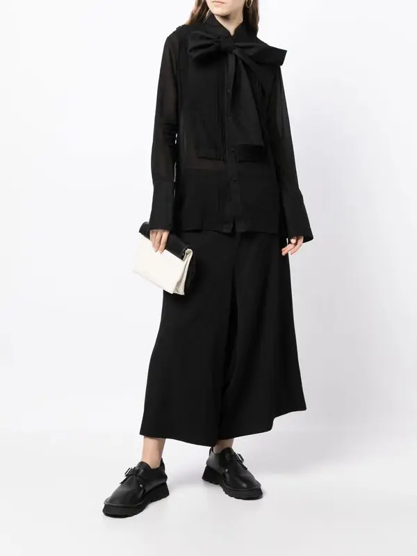 Yohji Yamamoto Pussy-bow Collar Blouse