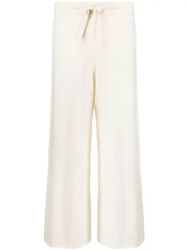 JIL SANDER Drawstring-waist Cashmere Trousers - Neutrals