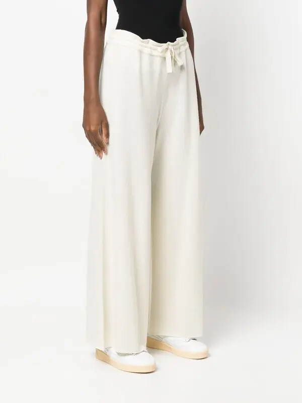 JIL SANDER Drawstring-waist Cashmere Trousers - Neutrals