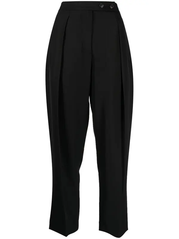 3.1 Phillip Lim High-waisted Tapered Trousers - Black