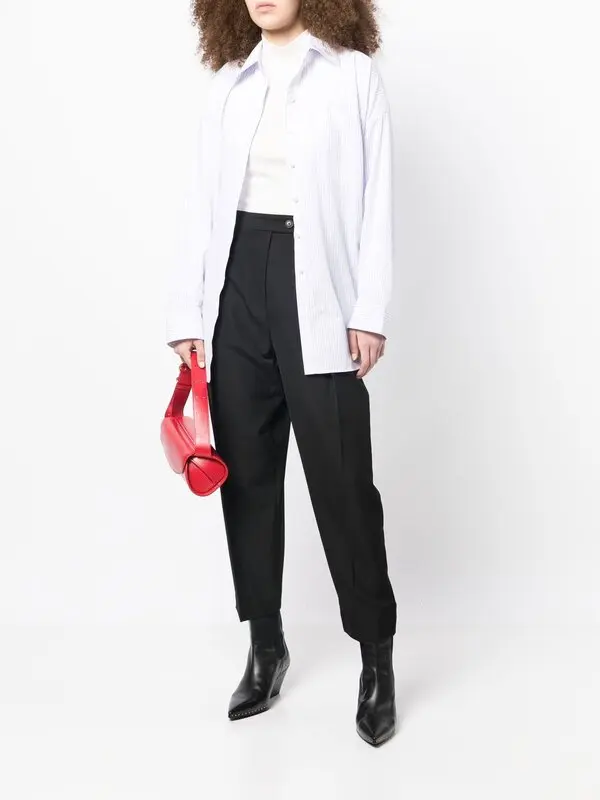 3.1 Phillip Lim High-waisted Tapered Trousers - Black