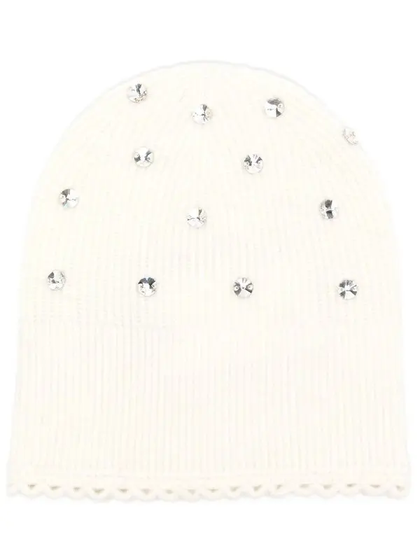 3.1 Phillip Lim Rhinestone-embellished Beanie - White