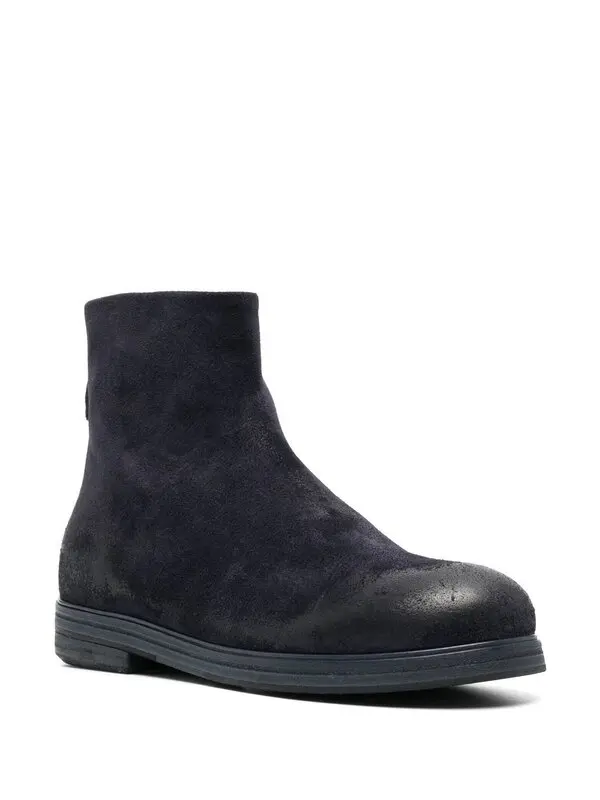 Marsèll Leather Ankle Boots - Blue