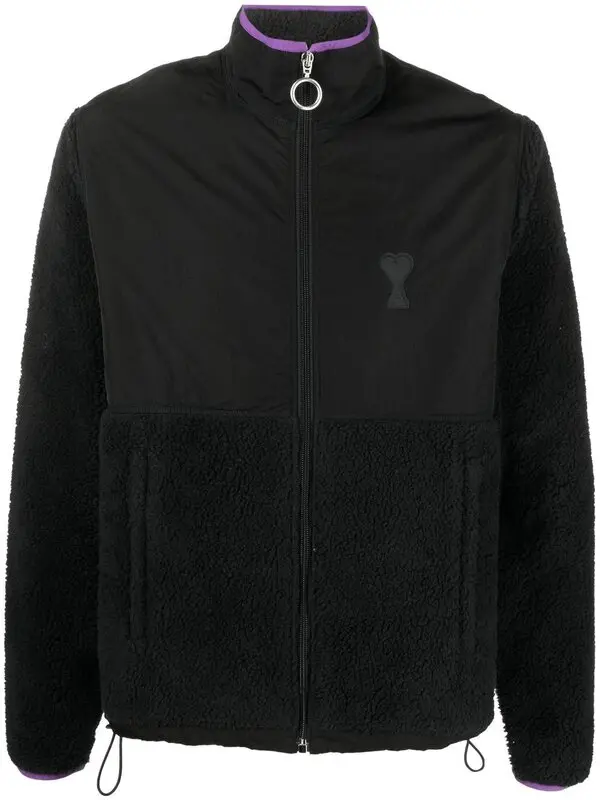 AMI Paris De Coeur Panelled Jacket