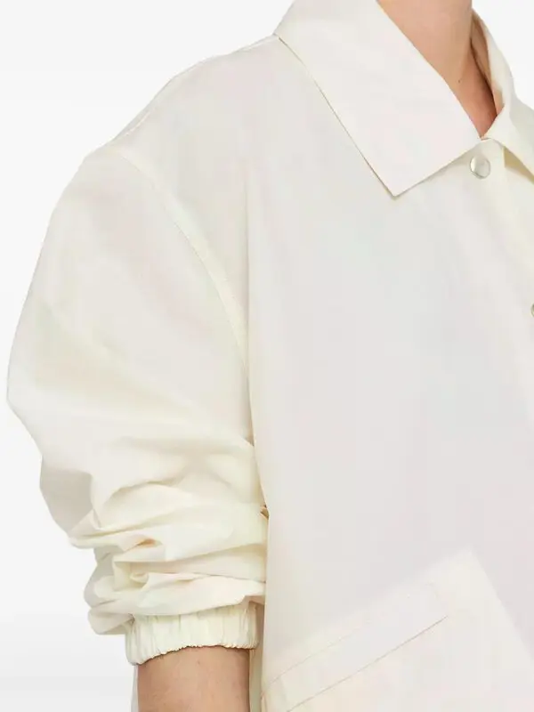 JIL SANDER Logo-print Shirt Jacket - White