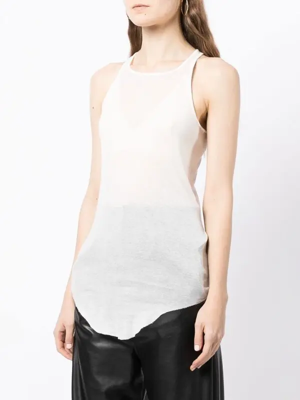 Rick Owens Curved-hem Tank Top