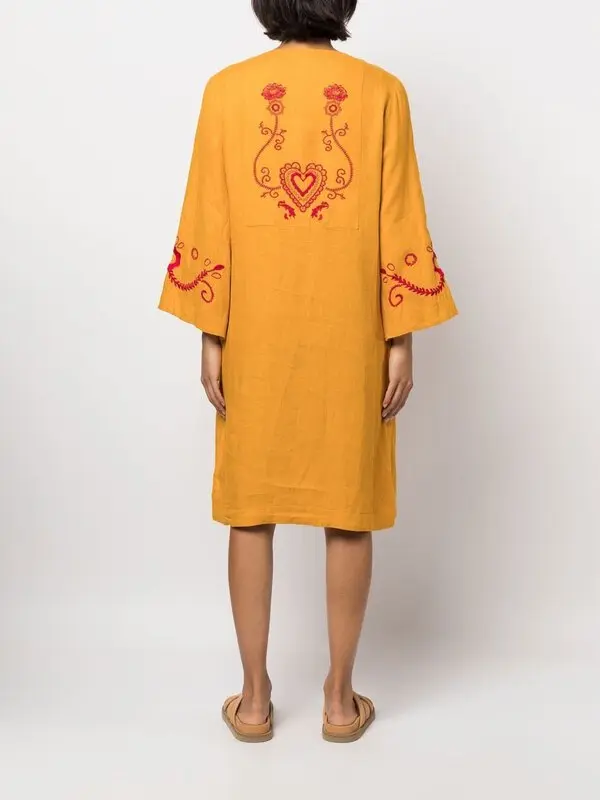 PAULA Embroidered Kaftan Dress