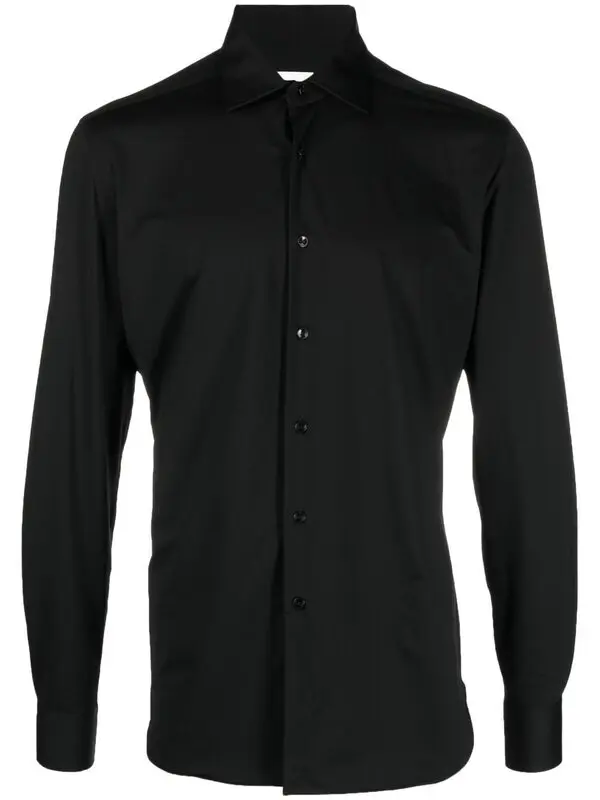 XACUS Button-down Fastening Shirt - Black