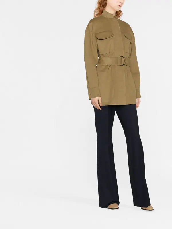 Theory Belted Wool-blend Coat