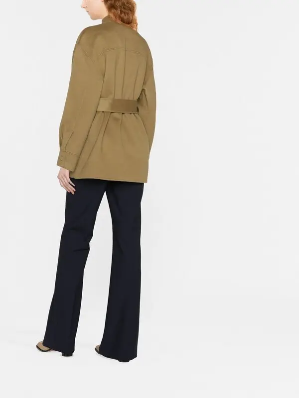 Theory Belted Wool-blend Coat