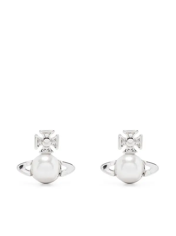 VIVIENNE WESTWOOD Balbina Stud Earrings - Silver
