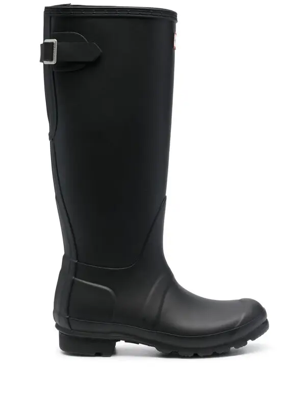 Hunter Rear Buckle-fastening Boots - Black