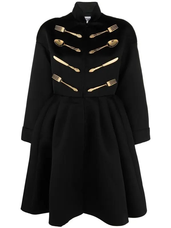 Moschino Hardware-detail Flared Dress - Black