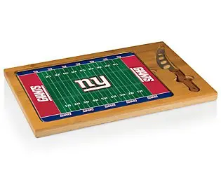 TOSCANA Nfl Icon Glass Top Cutting Board & Knife Set - One-color