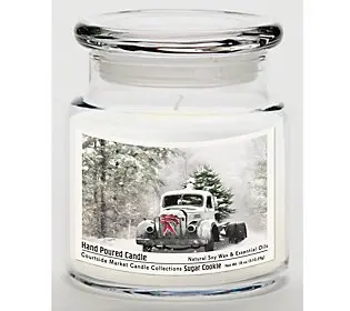 COURTSIDE MARKET Snowy Christmas Truck Candle G Ass Jar 18 Oz - One-color
