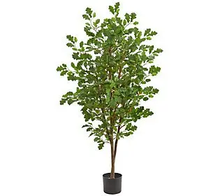 NEARLY NATURAL 5' Oak Artificial Tree By