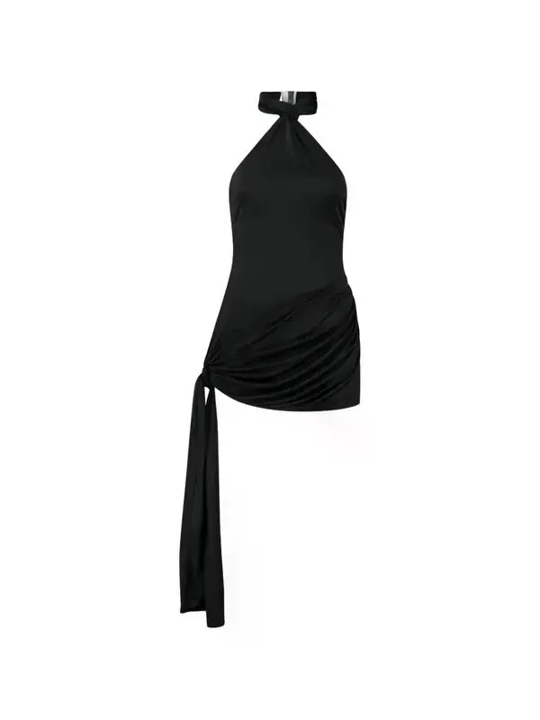 Gauge81 Drape-detail Halterneck Dress - Black