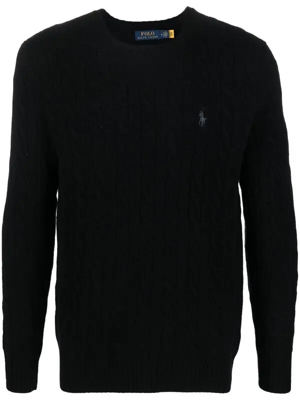 Polo Ralph Lauren Cable-knit Sweater - Black